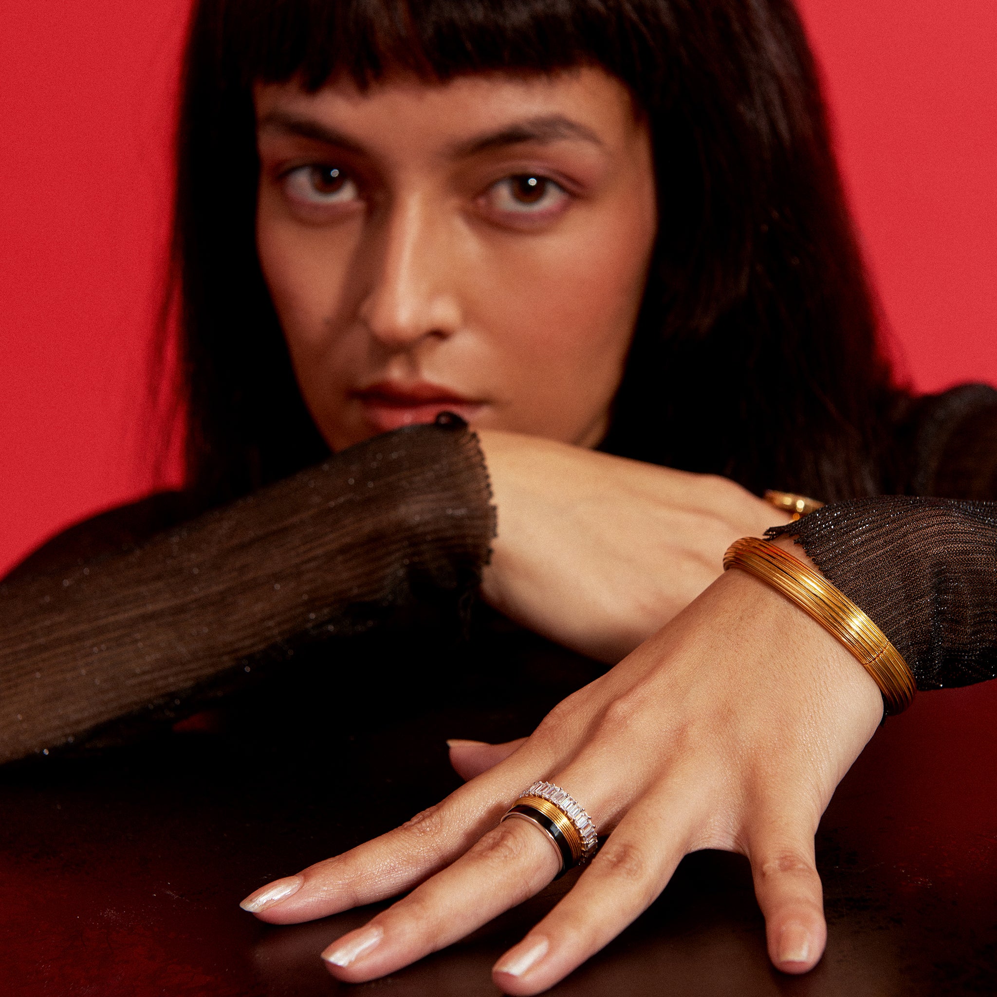 Numisma Gilded Bangle (openable) by Shivan & Narresh – Aulerth