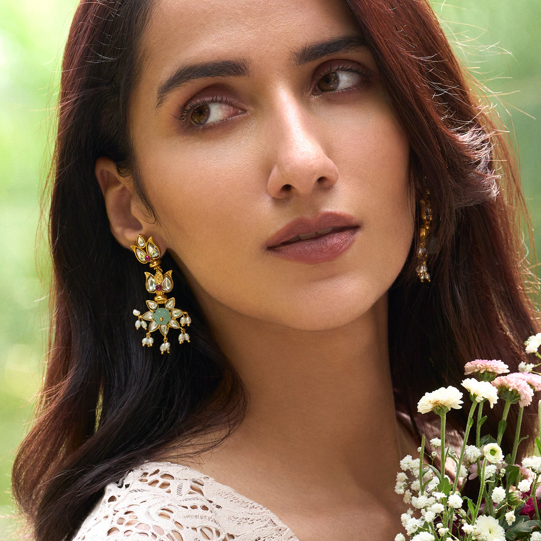 Gulmohar Lotus Drops by Tribe Amrapali – Aulerth