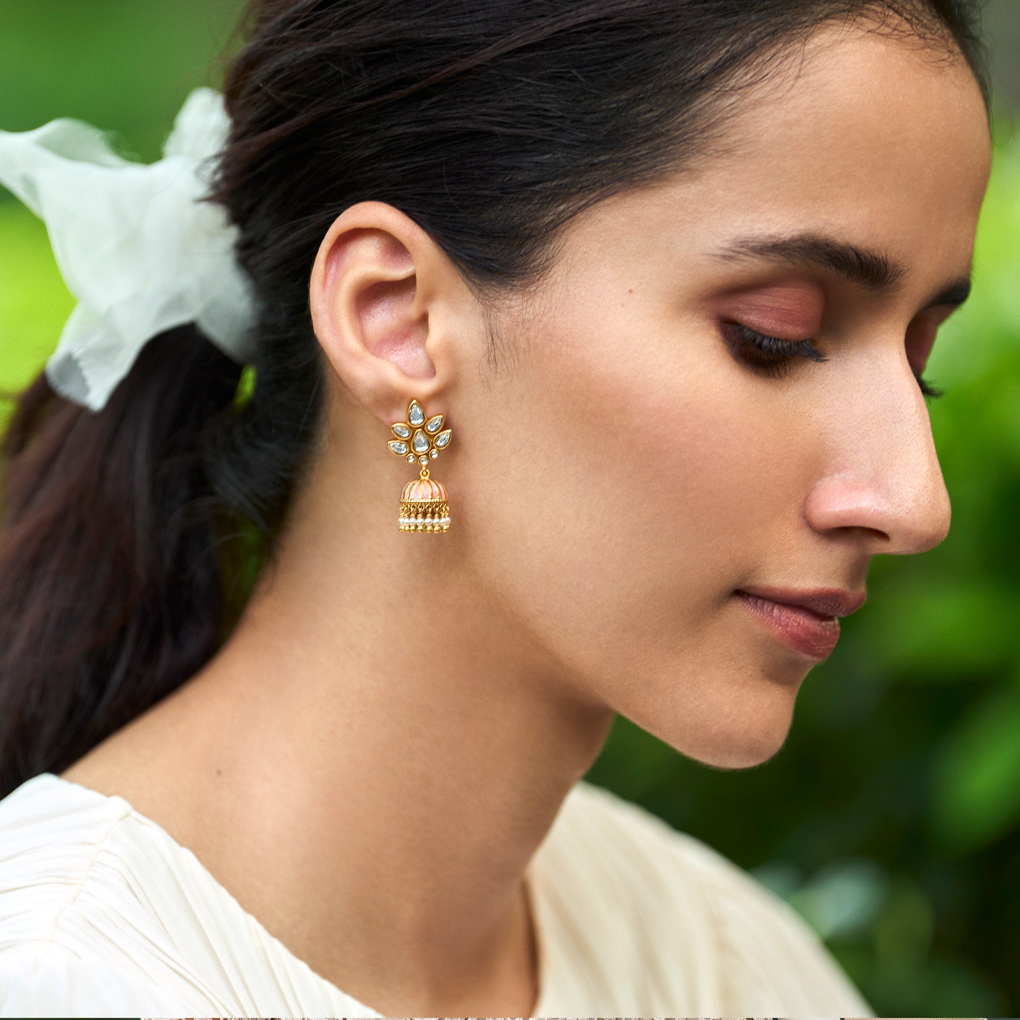Gulmohar Jhumkis by Tribe Amrapali – Aulerth