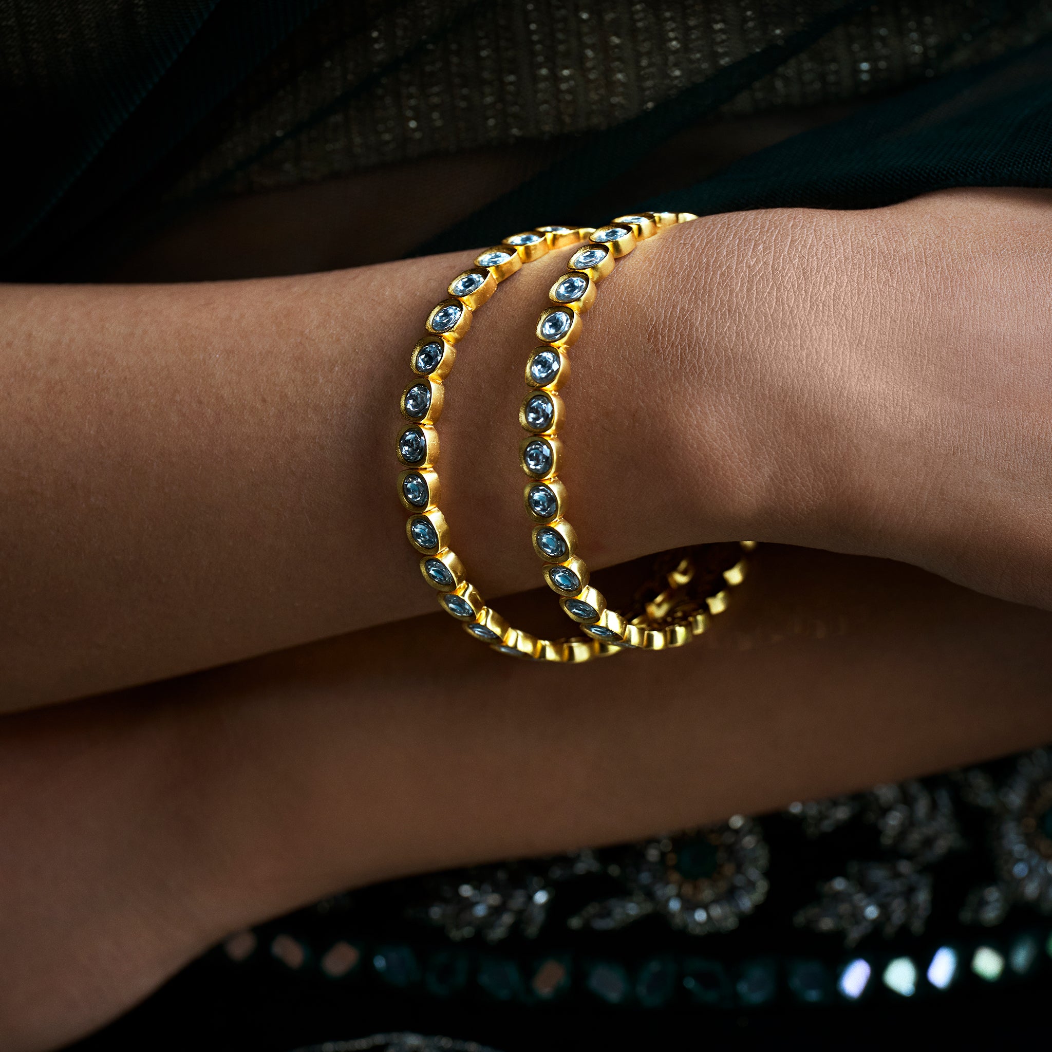 Pakeezah Kundan Bangles by Suneet Varma – Aulerth